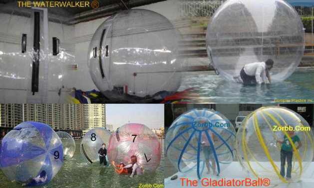 GLADIATORBALL GLADIATOR BALL - HYDROZORB Zorb, Water Walker, Bimbo ...